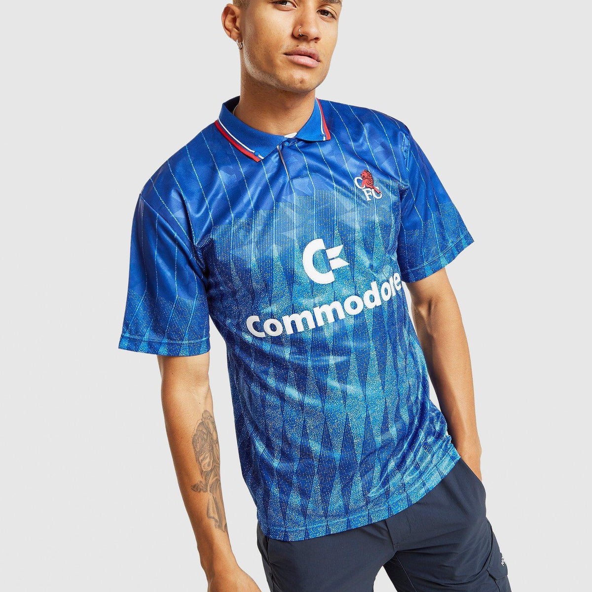 Blue Score Draw Chelsea FC '90 Retro Home Shirt - JD Sports Malaysia