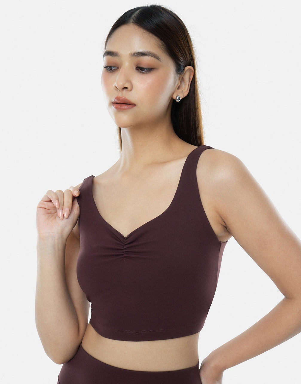 Red cheak Scrunch Flex Longline Bra - JD Sports Malaysia