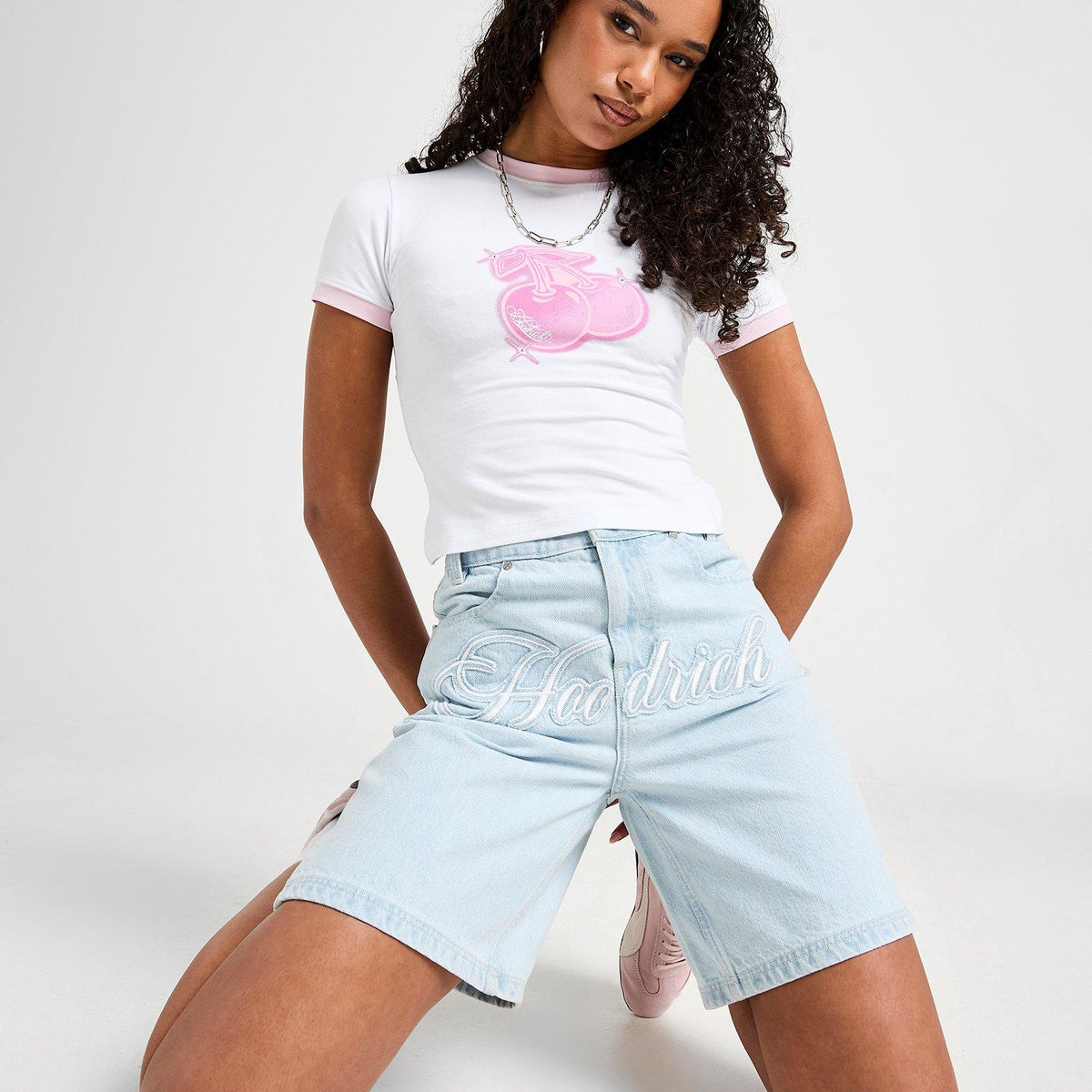 Blue Hoodrich Front Script Jorts - JD Sports Malaysia