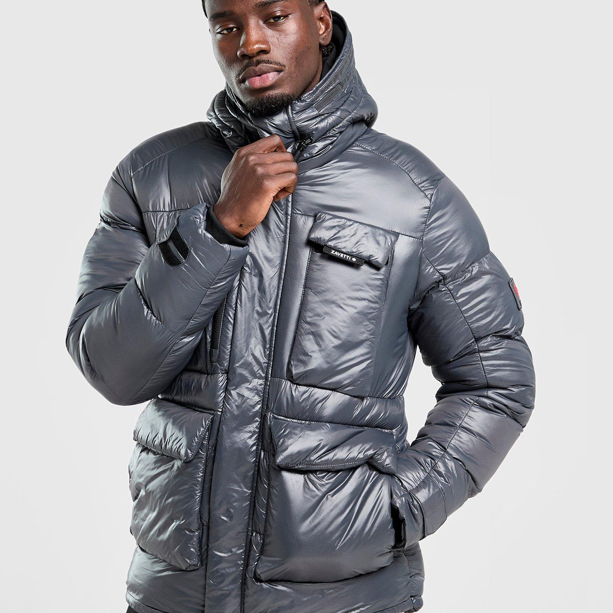 Grey Zavetti Canada Onix Bubble Jacket - JD Sports Malaysia