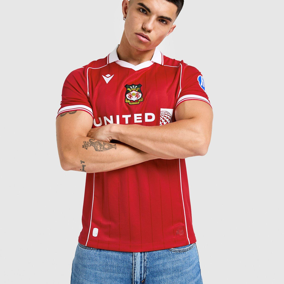 Red Macron Wrexham AFC 2025/26 Home Shirt - JD Sports Malaysia