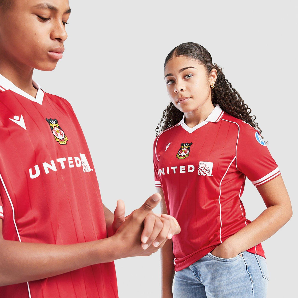 Red Macron Wrexham AFC 2025/26 Home Shirt Junior - JD Sports Malaysia