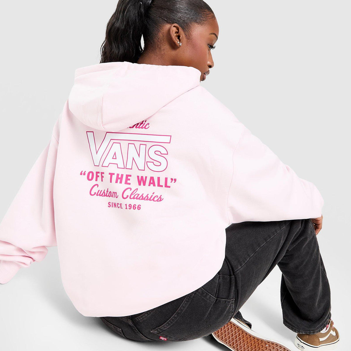 Pink Vans Holder Stack Hoodie - JD Sports Malaysia