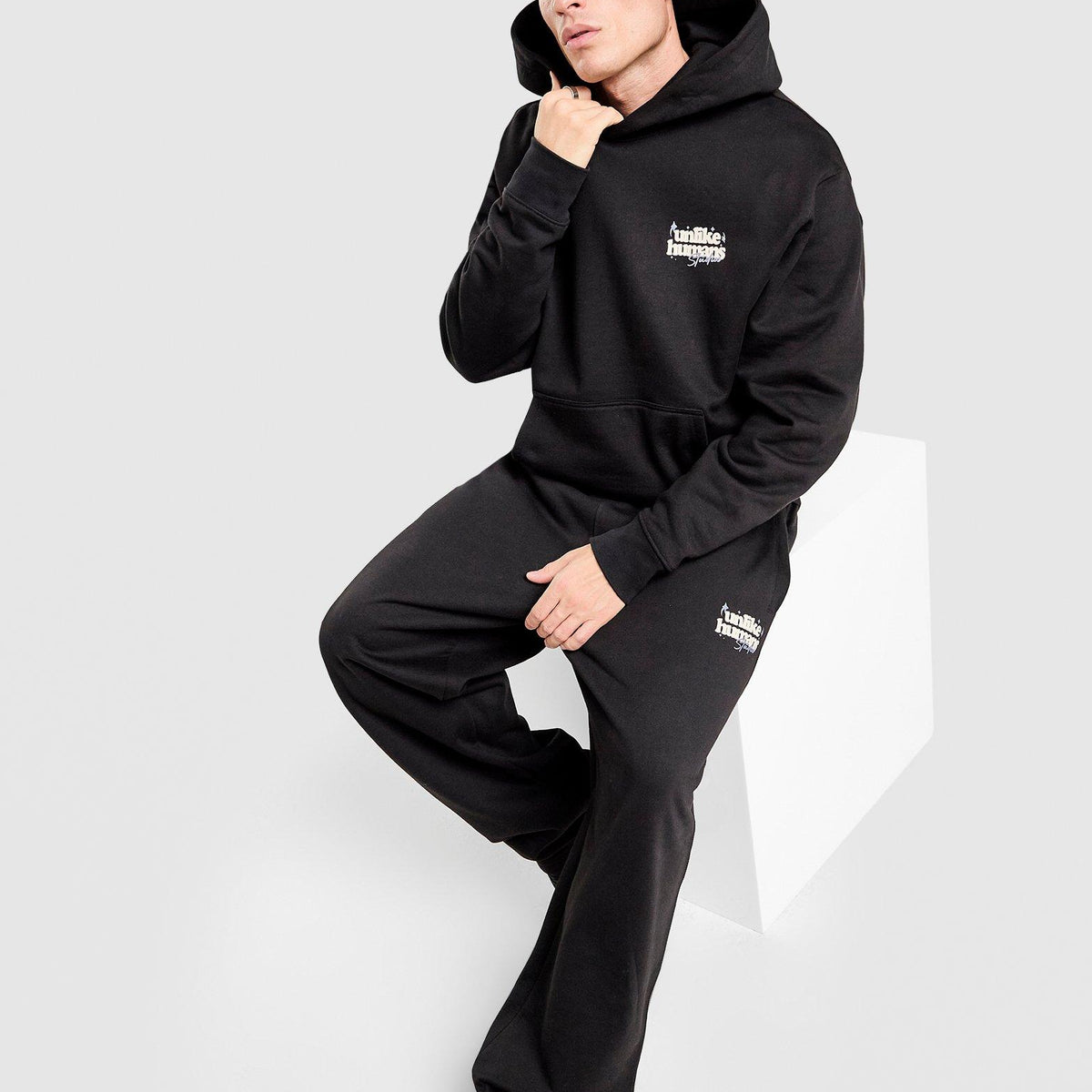 Black Unlike Humans Crafted Joggers - JD Sports Malaysia
