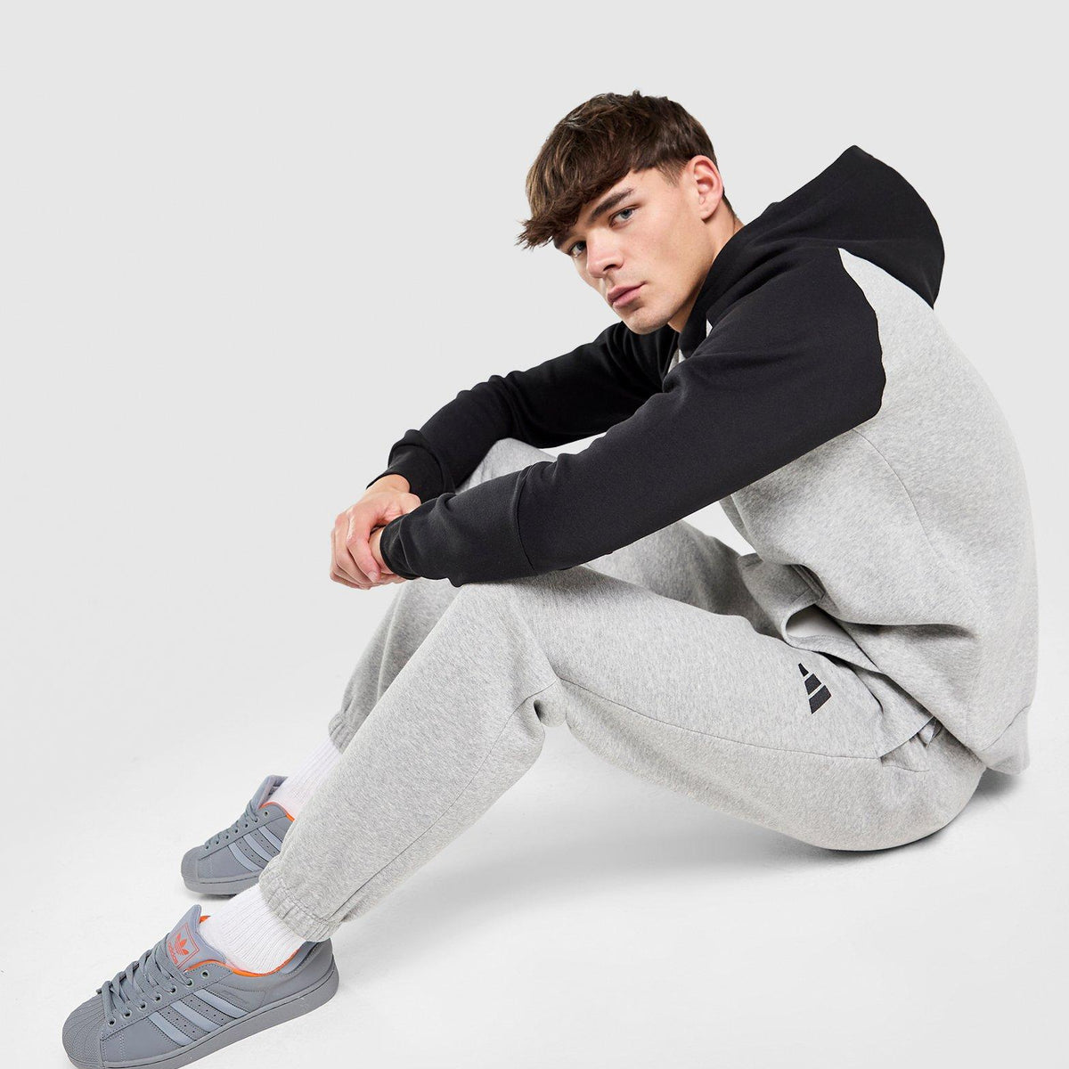 Grey adidas Colour Block Joggers - JD Sports Malaysia