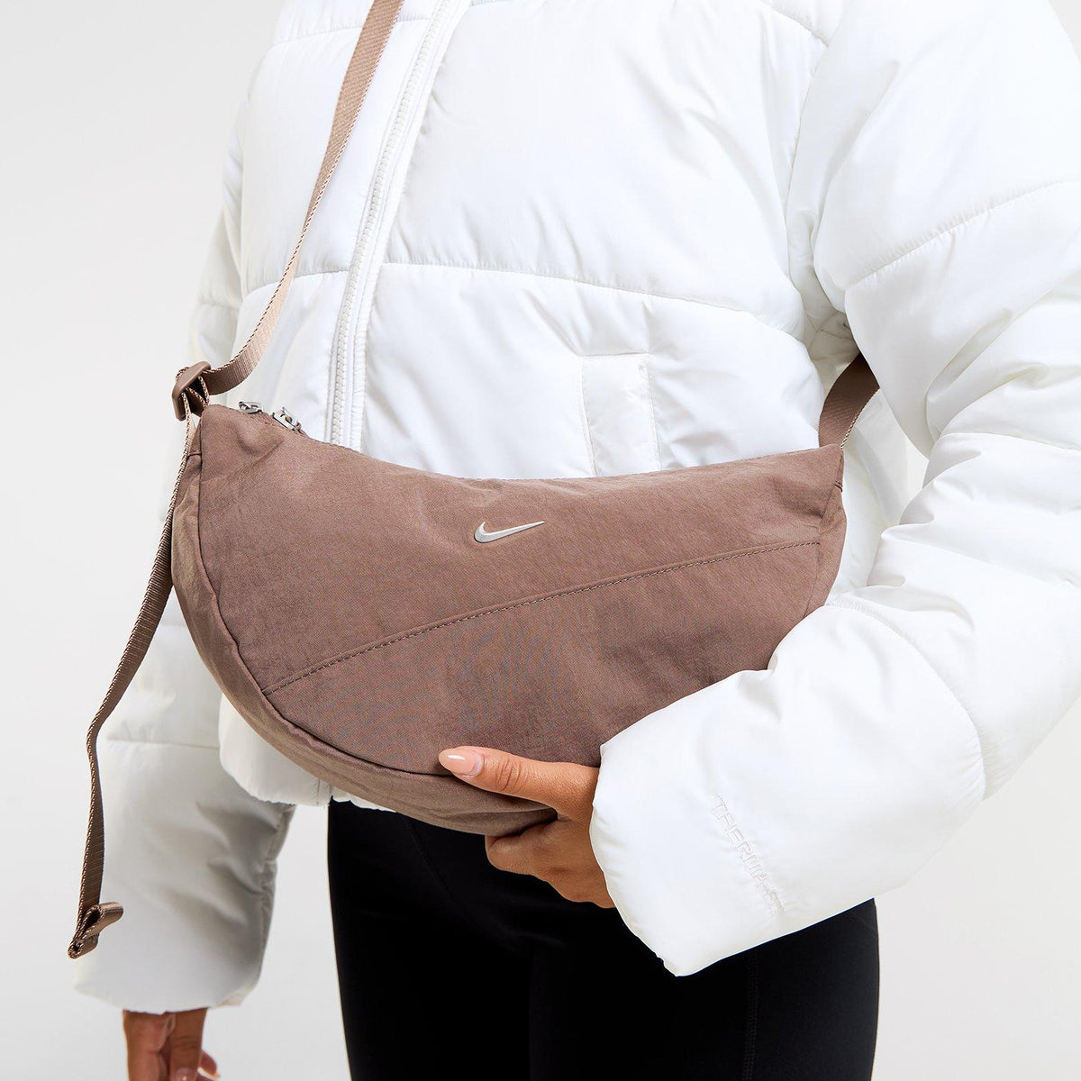 Brown Nike Aura Crescent Crossbody Bag - JD Sports Malaysia