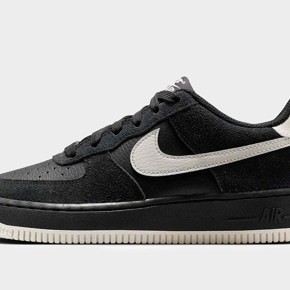 Black Nike Air Force 1 Suede Junior - JD Sports Malaysia