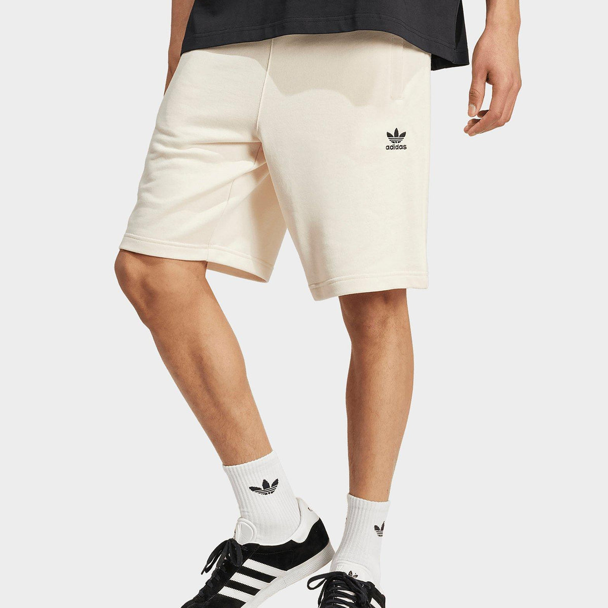 Beige adidas Essentials Trefoil Shorts - JD Sports Malaysia