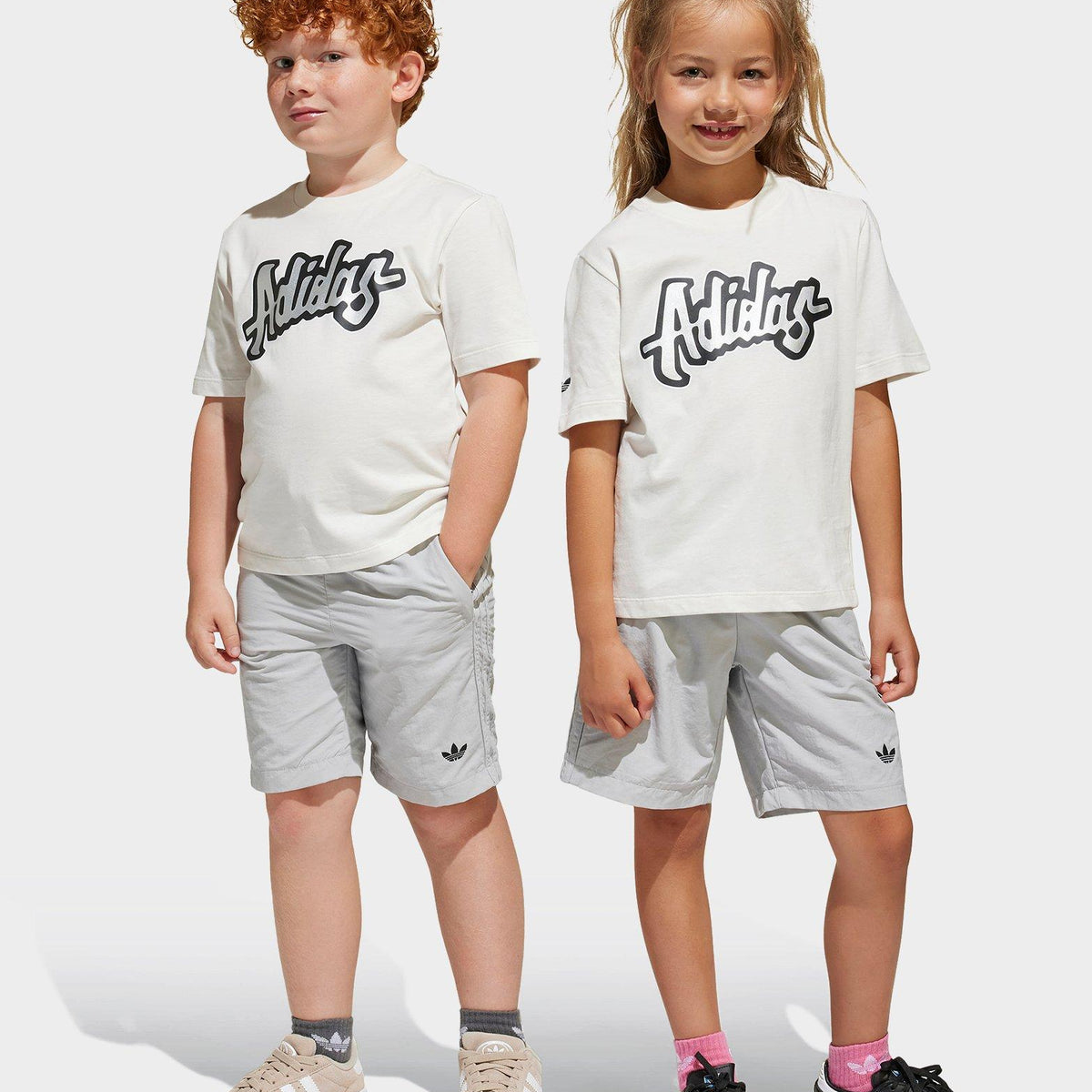 White adidas Short Tee Set Children's - JD Sports Malaysia