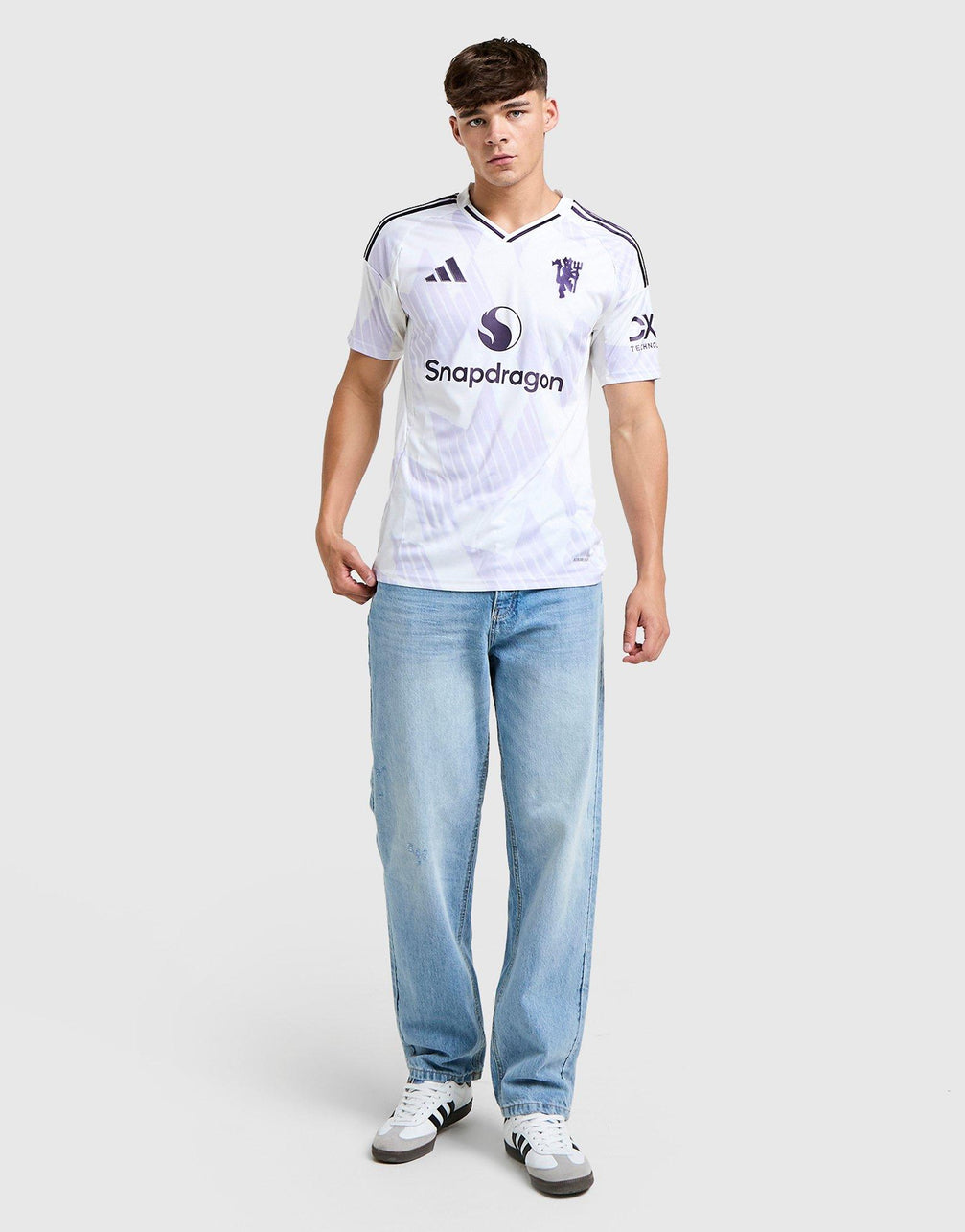 White adidas Manchester United 25/26 Away Jersey - JD Sports Malaysia