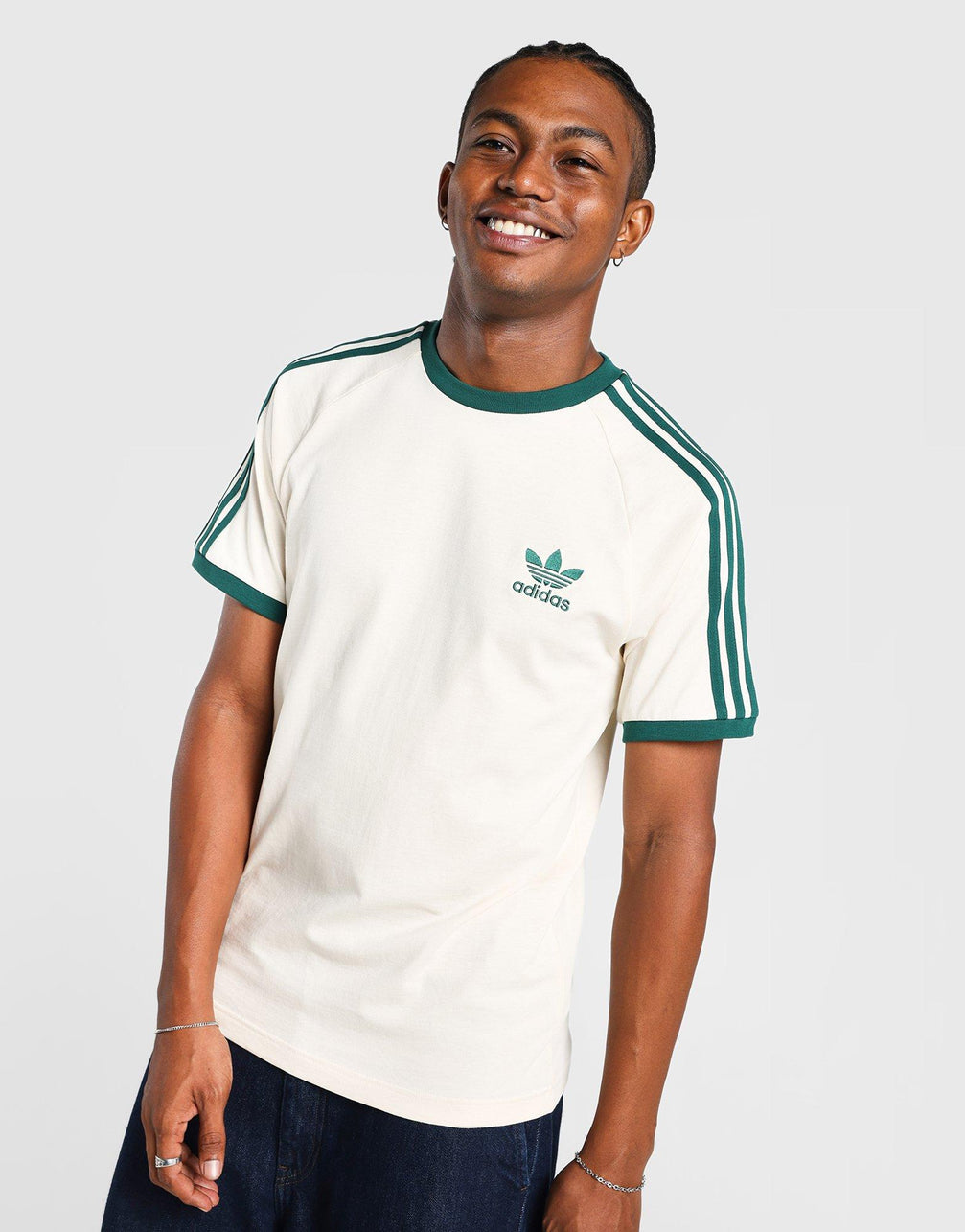 Beige adidas 3 Stripes T-Shirt - JD Sports Malaysia