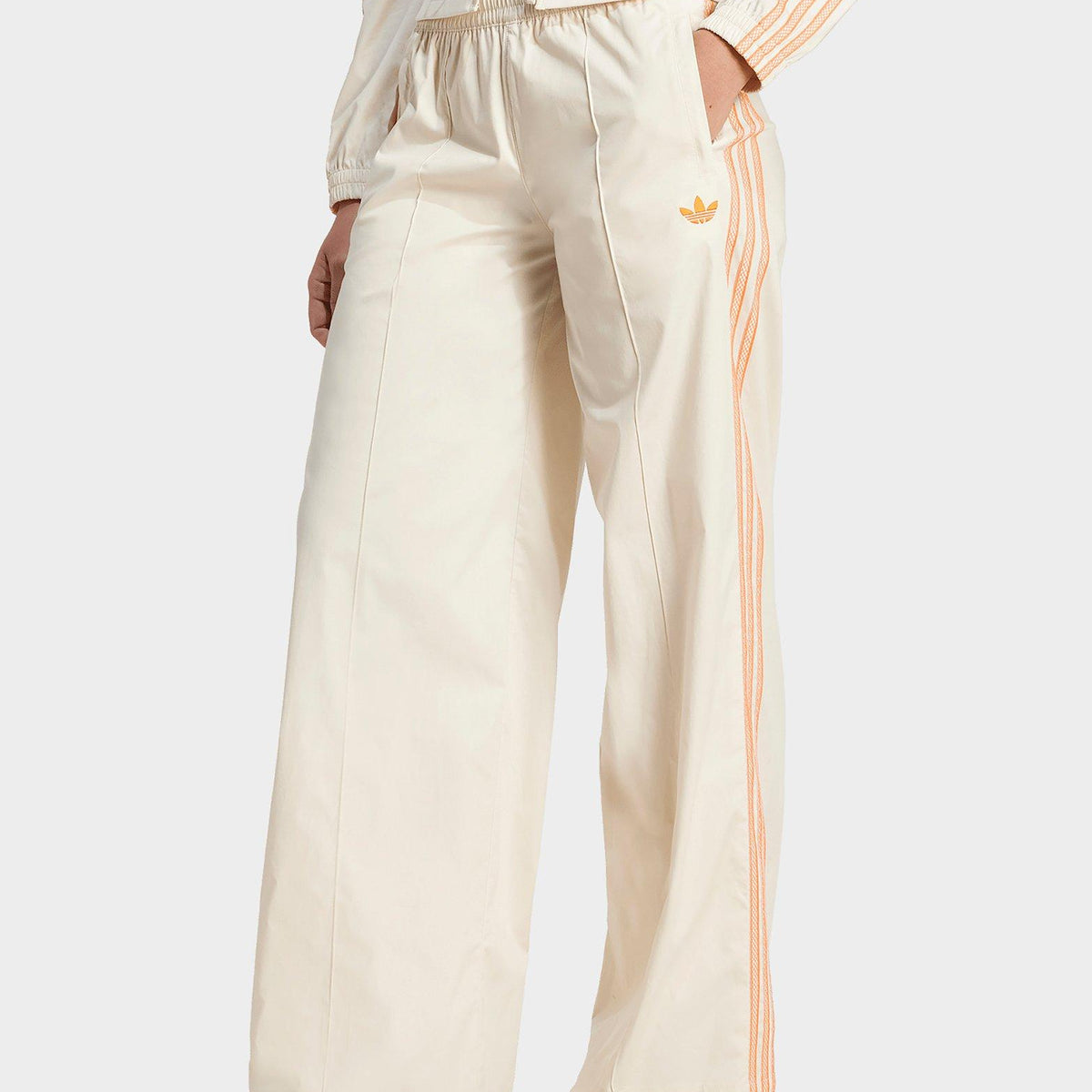 White adidas 3-Stripes Wide Track Pants - JD Sports Malaysia