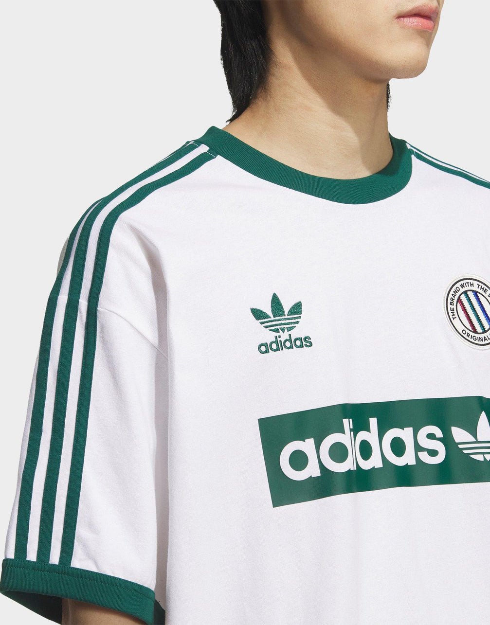 White adidas Ringer T-Shirt - JD Sports Malaysia
