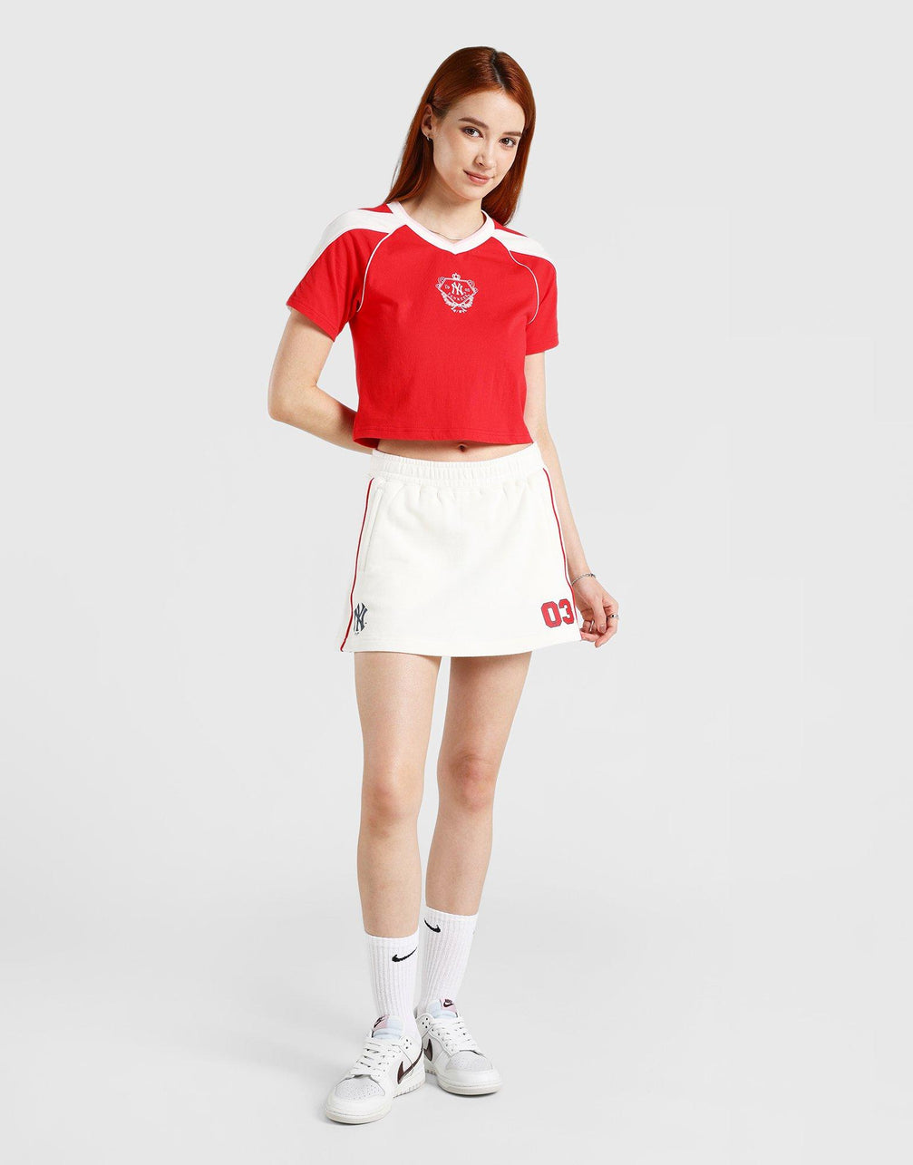 White Majestic Panel Pipe Mini Skirt - JD Sports Malaysia