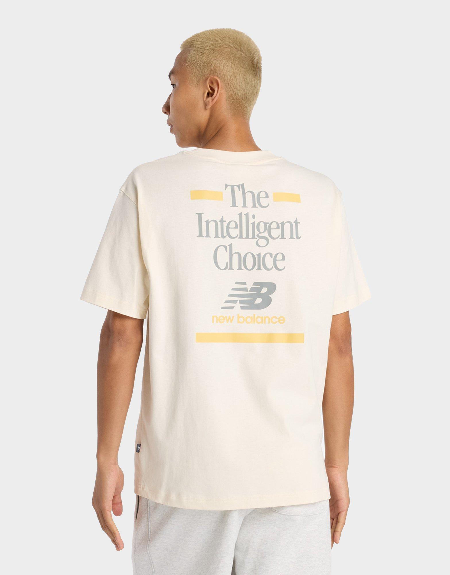 Beige New Balance Athletics Intelligent Choice T-Shirt - JD Sports Malaysia