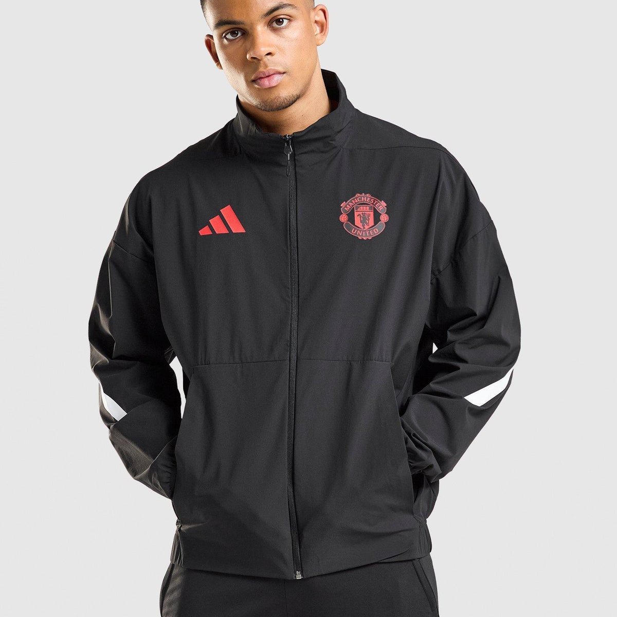 Black adidas Manchester United FC Anthem Jacket - JD Sports Malaysia